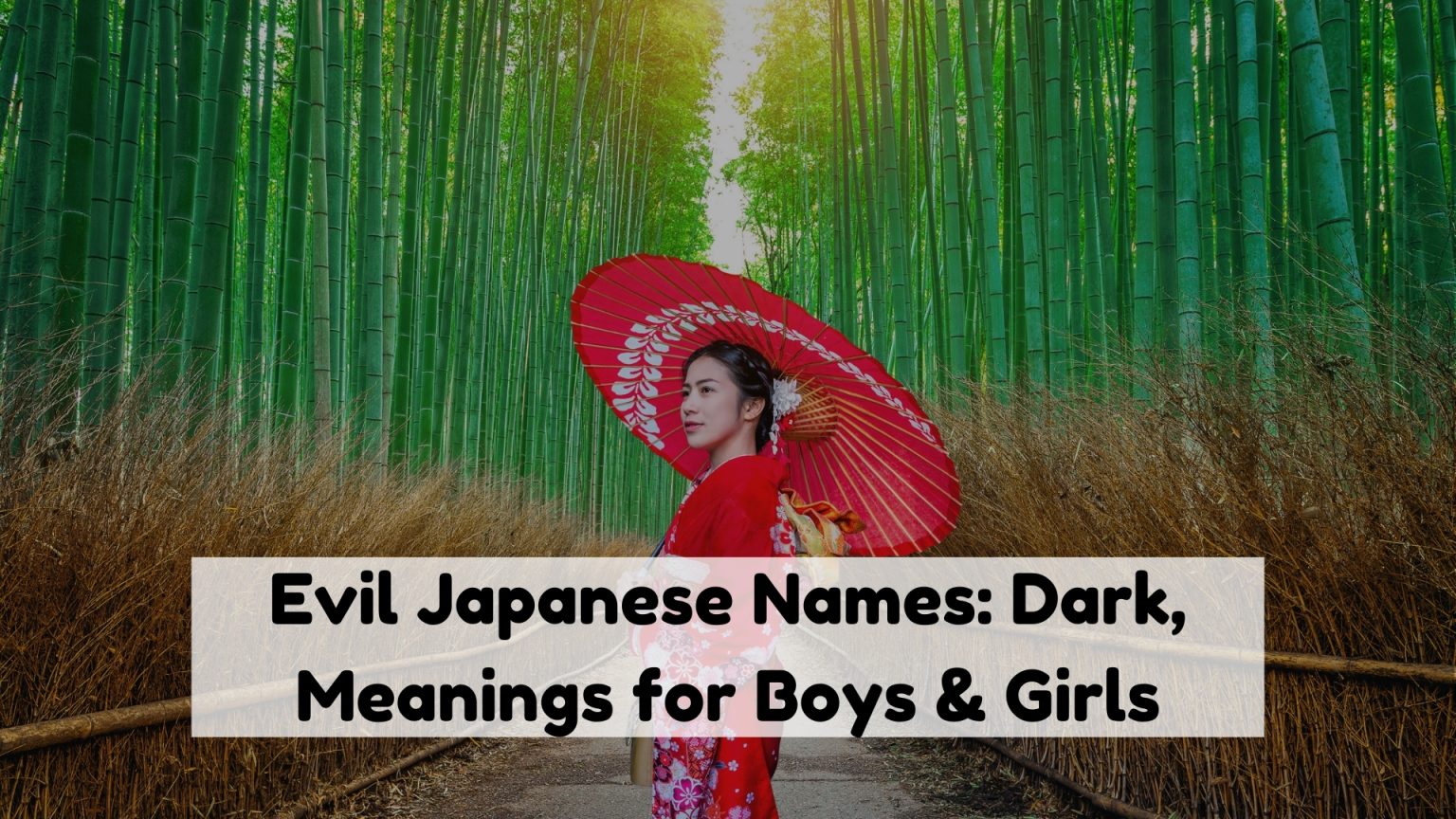 Evil Japanese Names: Dark, Sinister, and Mysterious Meanings for Boys ...