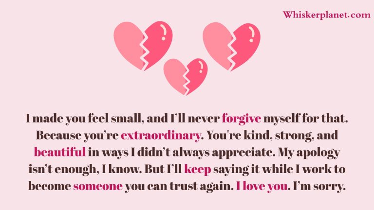 100+ Heartfelt “I’m Sorry” Paragraphs for Her to Win Back Her Trust and ...
